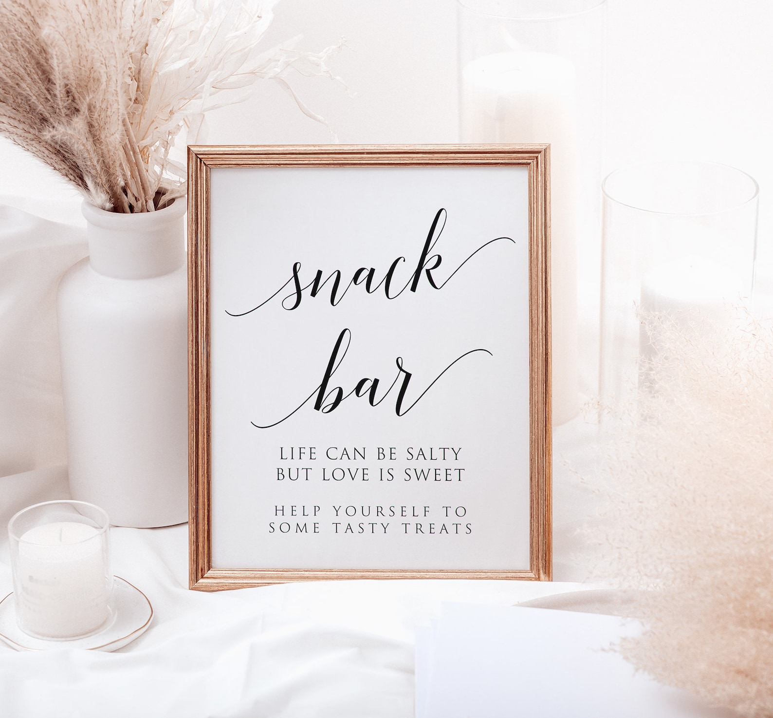 Printable Snack Bar Sign Snack Bar Sign Editable Snack Bar - Etsy