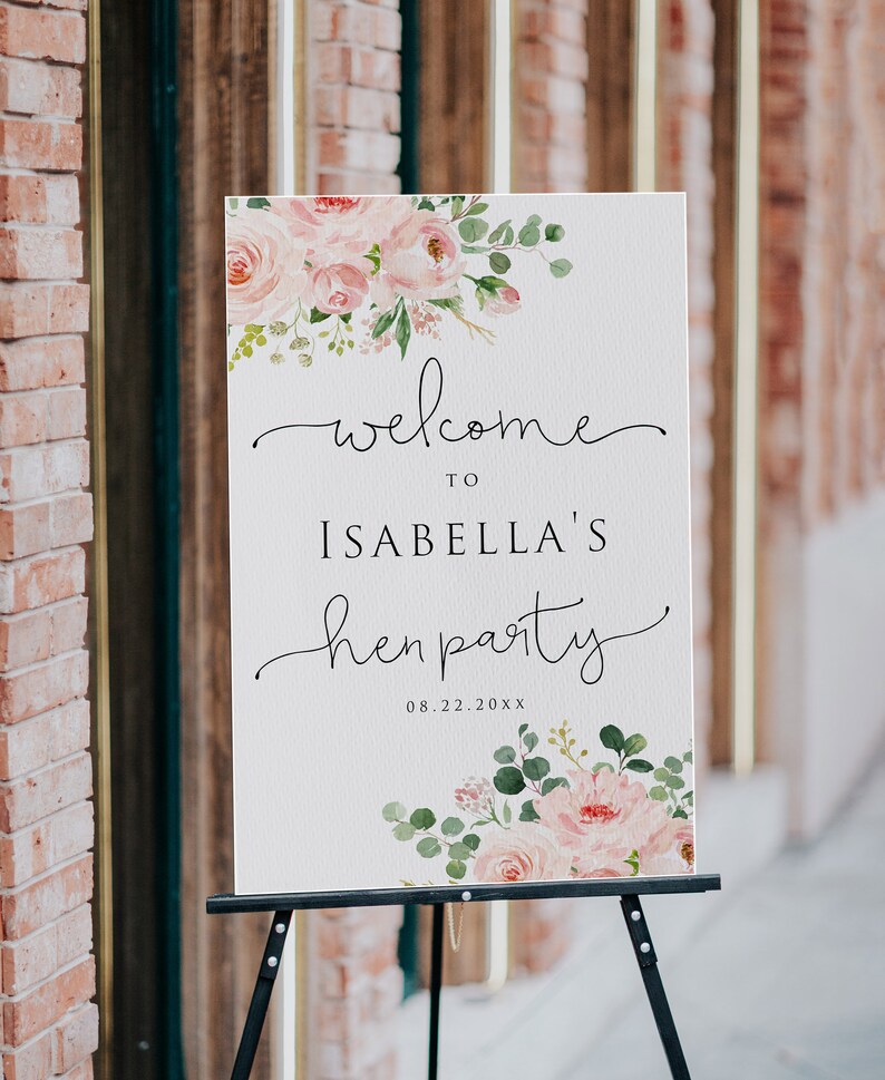 7 Sizes Hen Party Welcome Sign Hen Party Welcome Sign Hen | Etsy