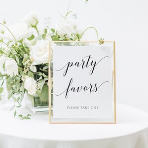 Printable Party Favors Sign Template Party Favors Sign - Etsy