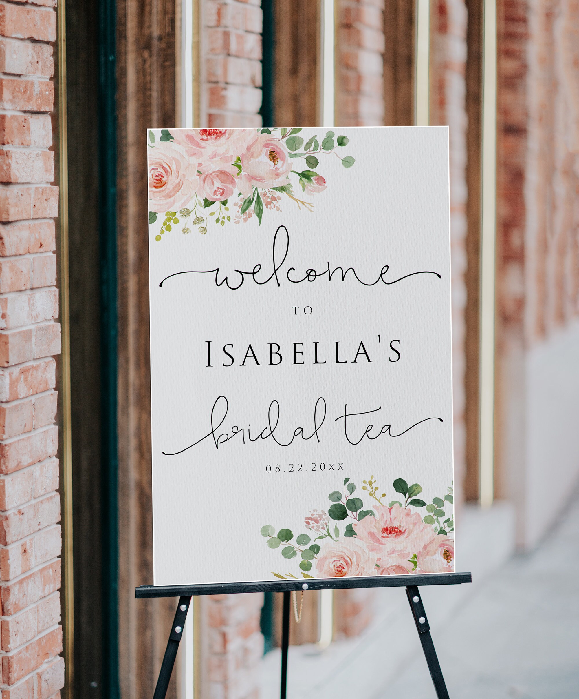 Tea Party Welcome Sign Template Printable Bridal Tea Shower - Etsy