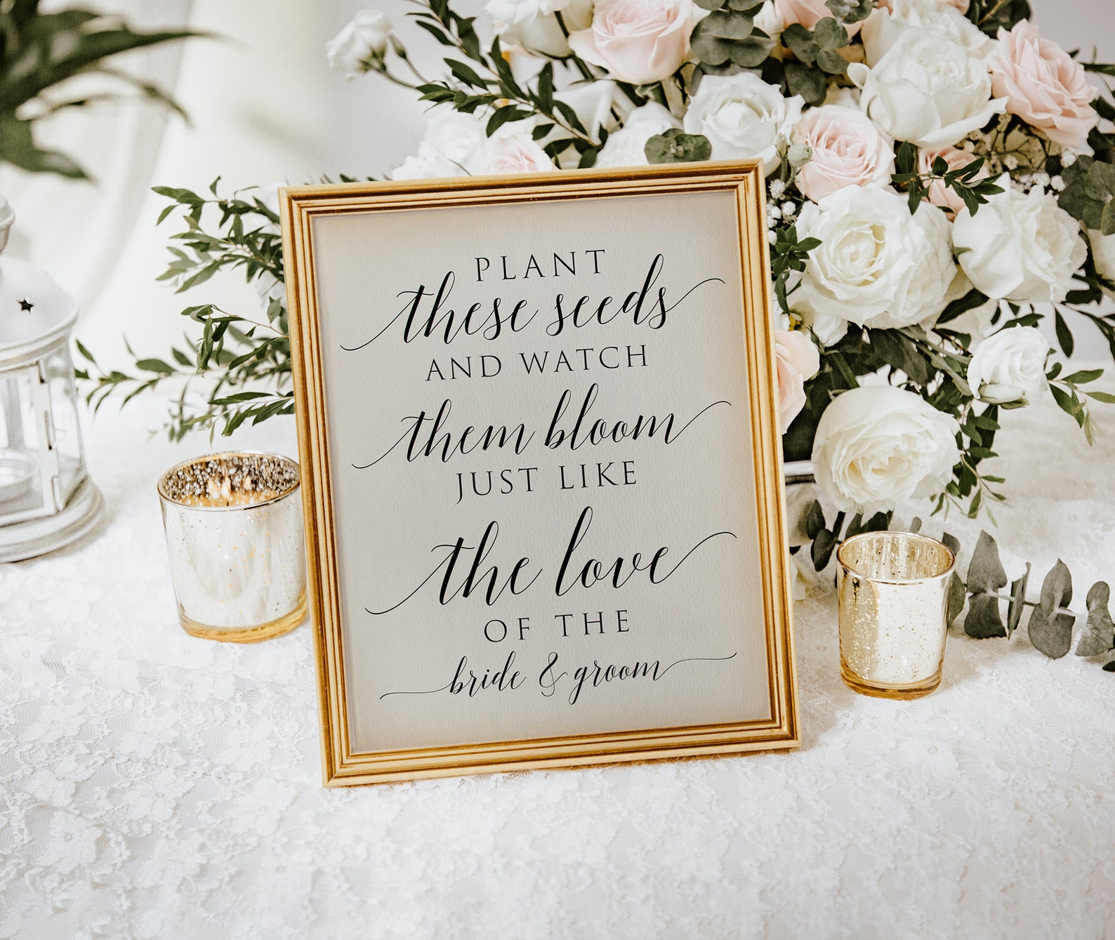 Seed Favors Sign Wedding Seed Favors Wedding Sayings - Etsy
