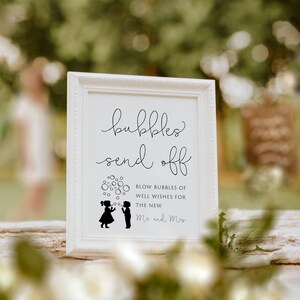 Bubble Send off Sign, Bubbles Send off Sign, Blow Bubbles Sign, Bubble ...
