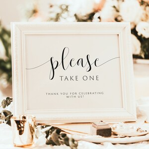 Printable Please Take One Sign, Take One Sign, Printable Take One Sign ...