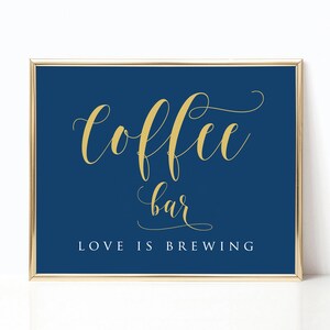 Wedding Coffee Bar Sign, Coffee Sign, Coffee Bar Sign Printable, Coffee ...