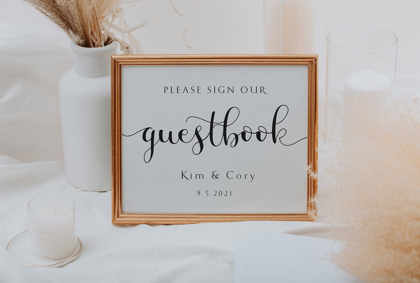 Printable Guest Book Sign Template Modern Guestbook Sign | Etsy