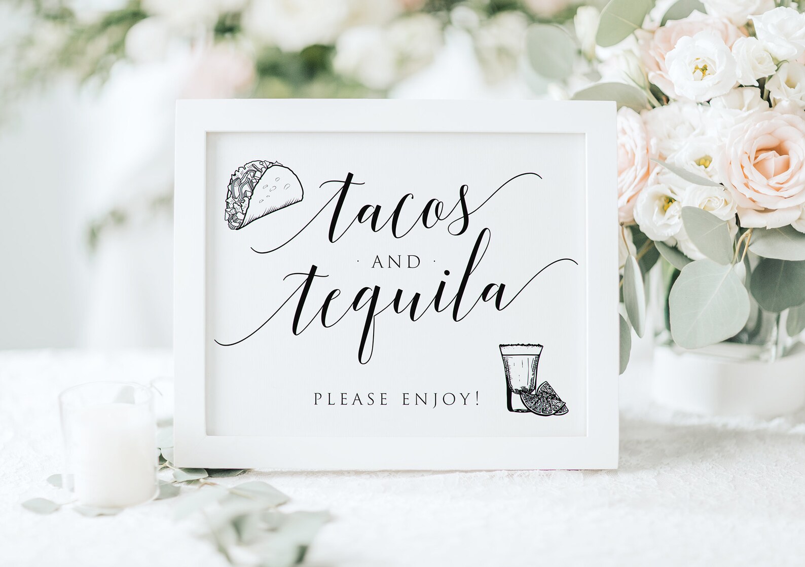 Printable Tacos and Tequila Sign Tacos and Tequila Printable - Etsy