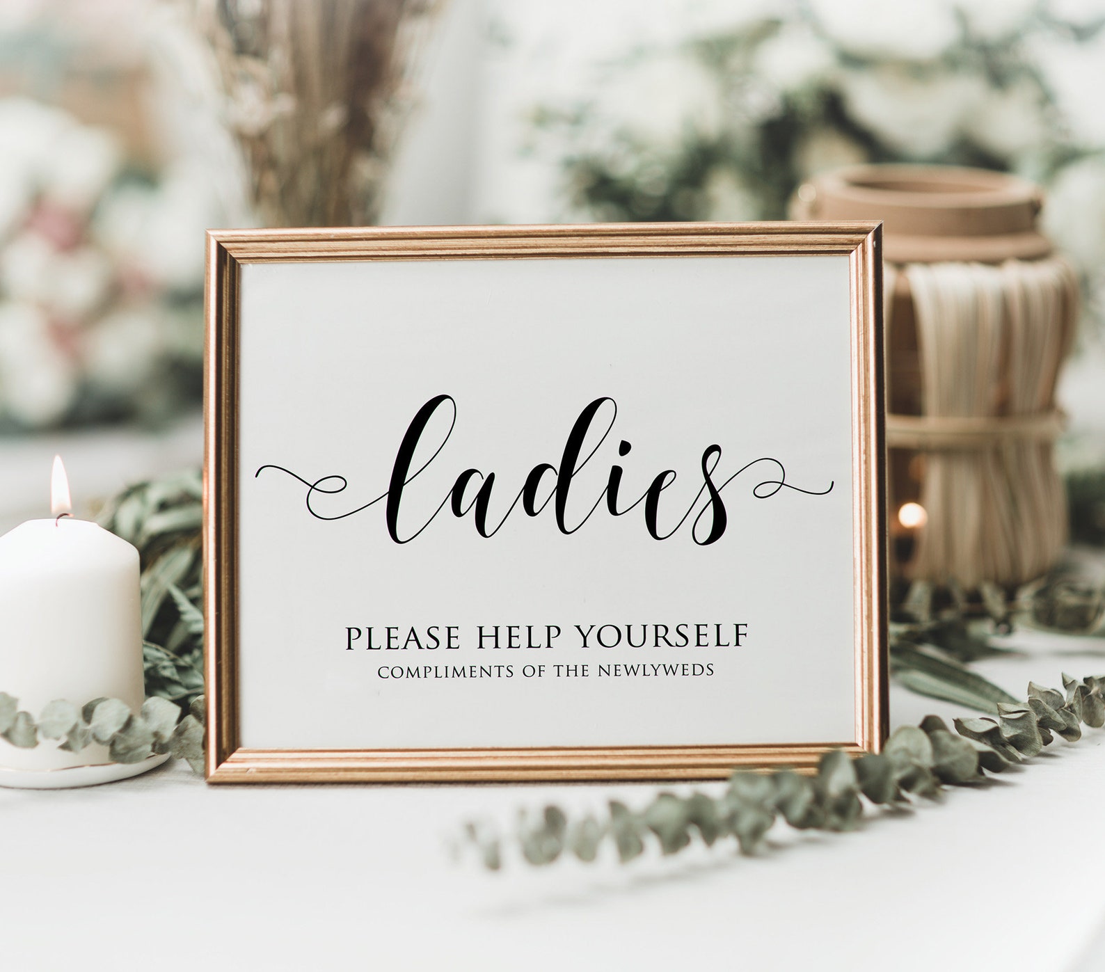 Wedding Bathroom Sign Wedding Bathroom Basket Sign Wedding - Etsy