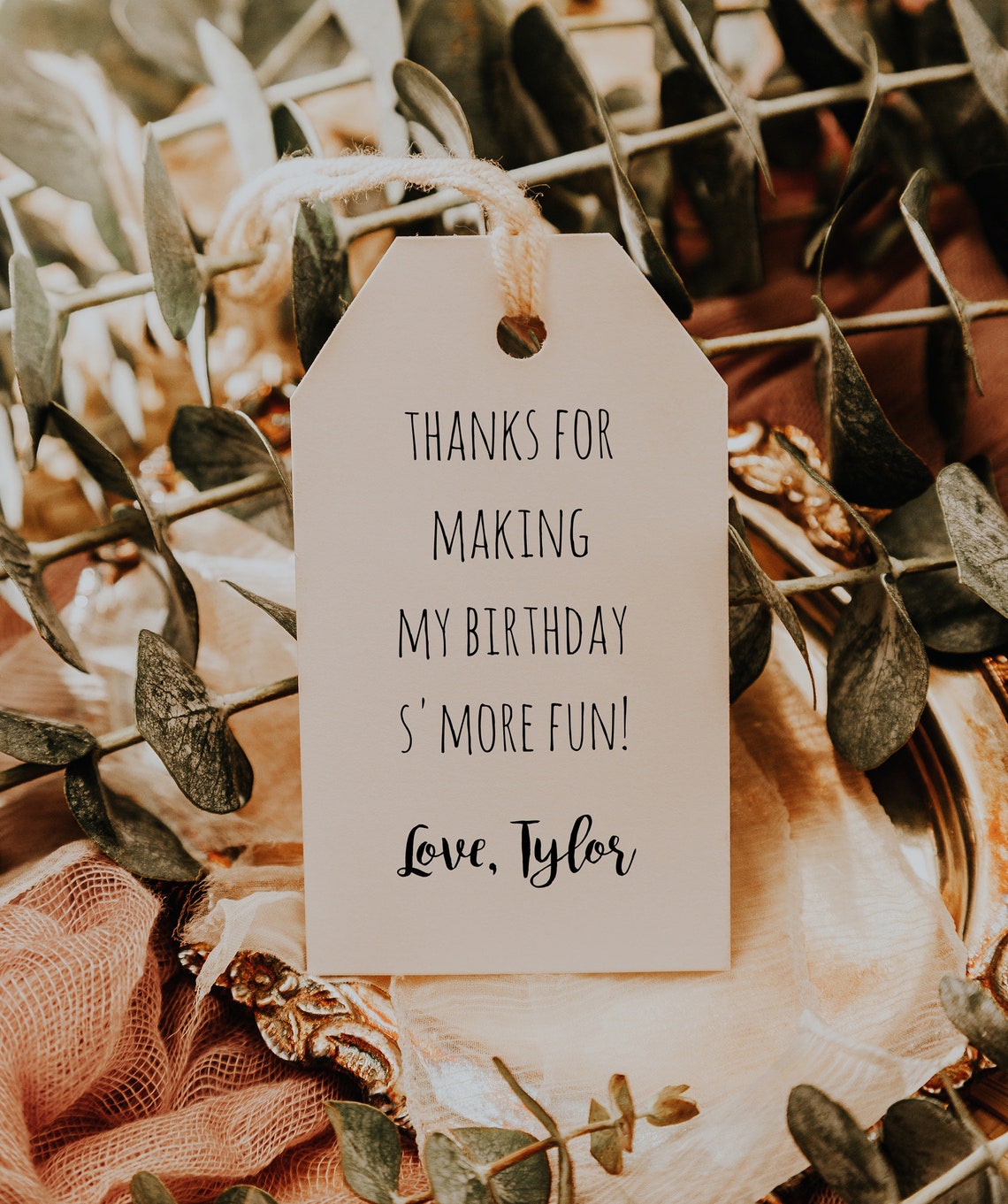 Birthday Favor Tags Birthday Thank You Tags Printable Thank - Etsy