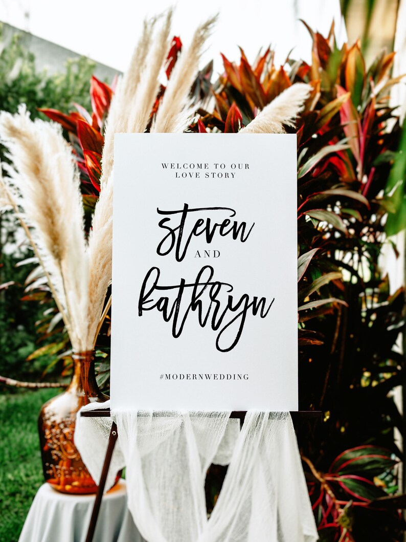 Wedding Welcome Sign Template Printable Welcome Sign - Etsy