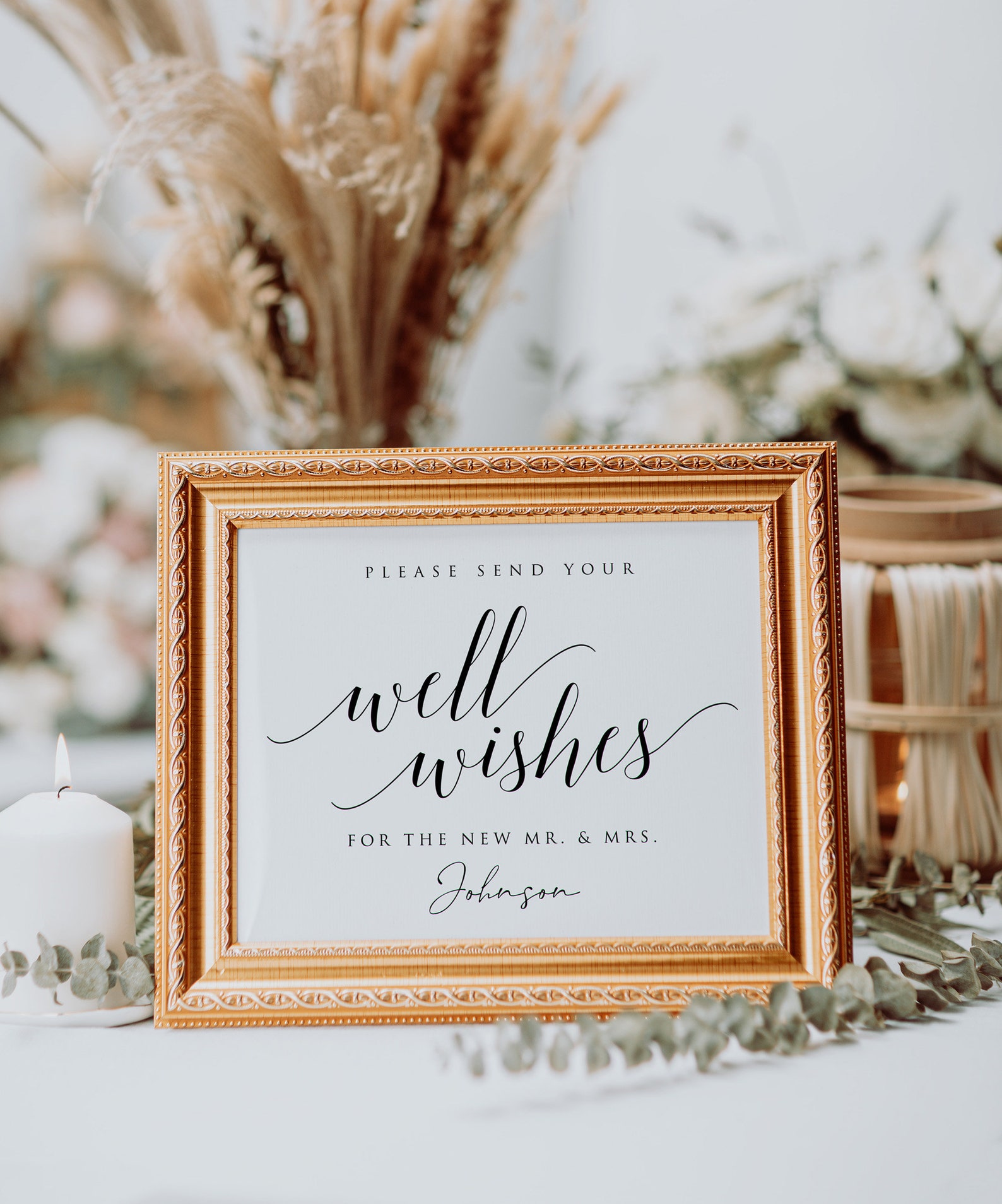 Printable Well Wishes Sign Well Wishes Sign Template Well - Etsy