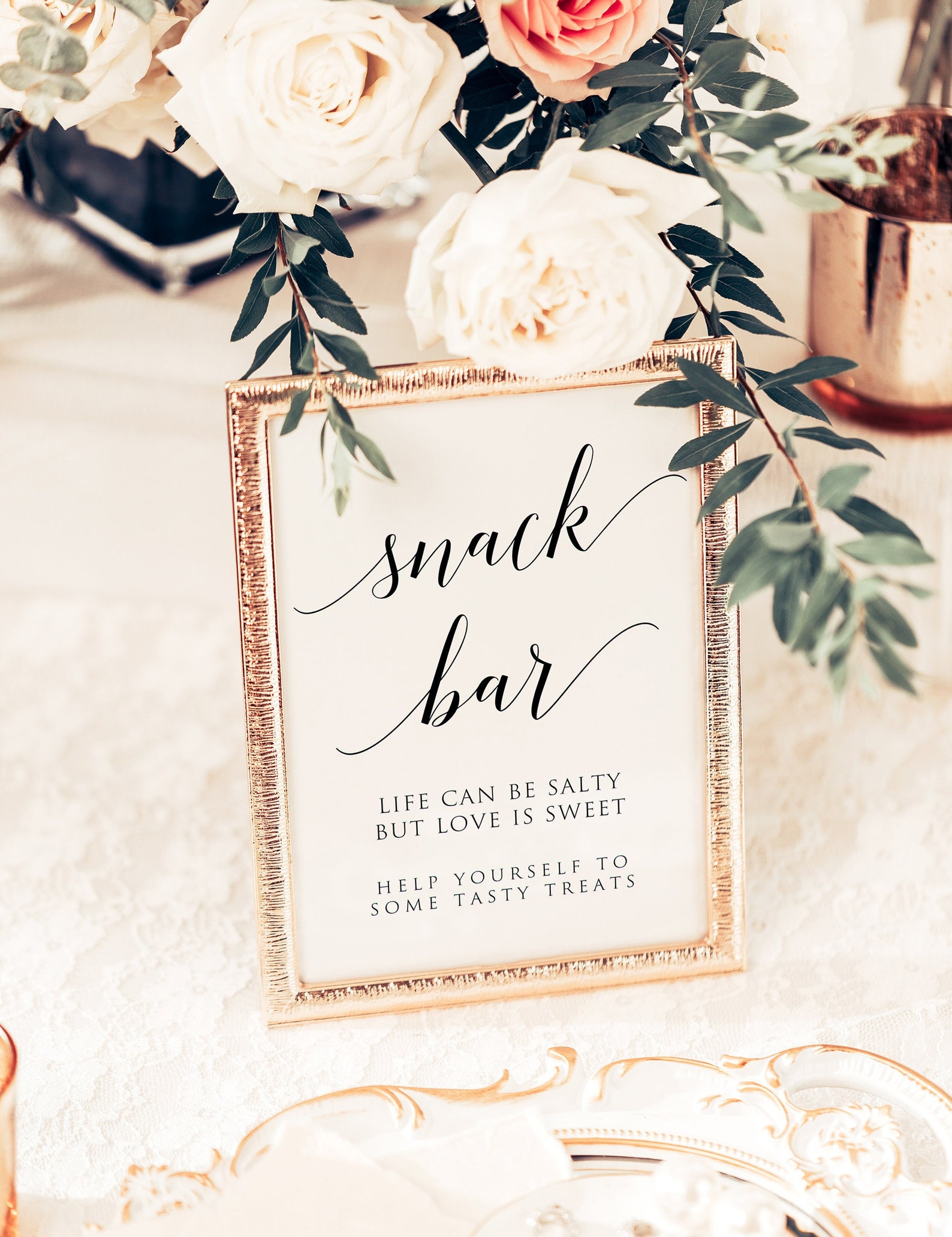 Printable Snack Bar Sign Snack Bar Sign Editable Snack Bar - Etsy