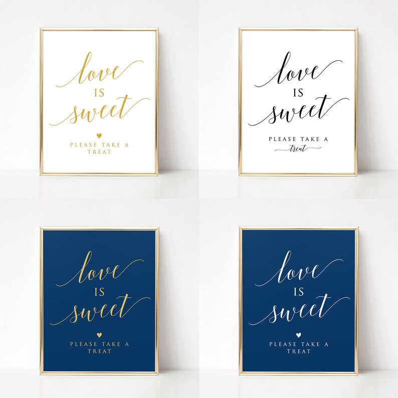 Wedding Cake Sign Birthday Cake Sign Love is Sweet Sign - Etsy