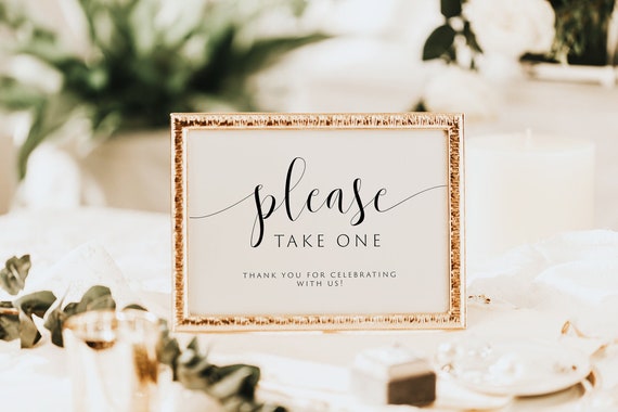 Printable Please Take One Sign Take One Sign Printable Take - Etsy