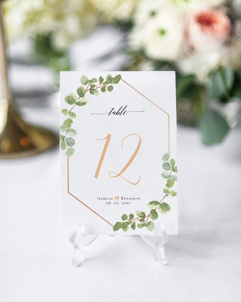 Printable Table Number Cards Table Numbers Printable Gold - Etsy