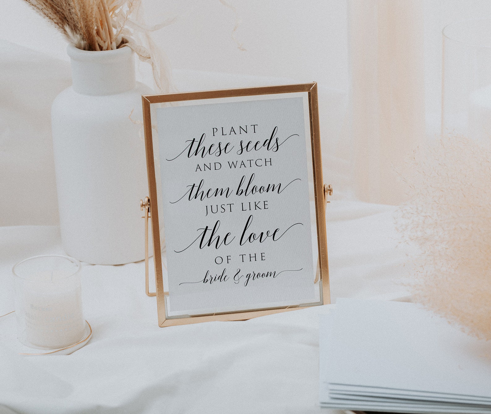 Seed Favors Sign Wedding Seed Favors Wedding Sayings - Etsy