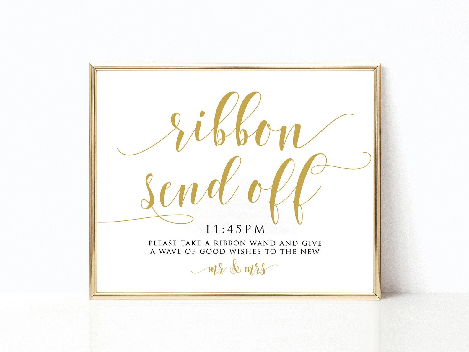 Ribbon Send off Sign Wedding Ribbon Send off Signsend off | Etsy