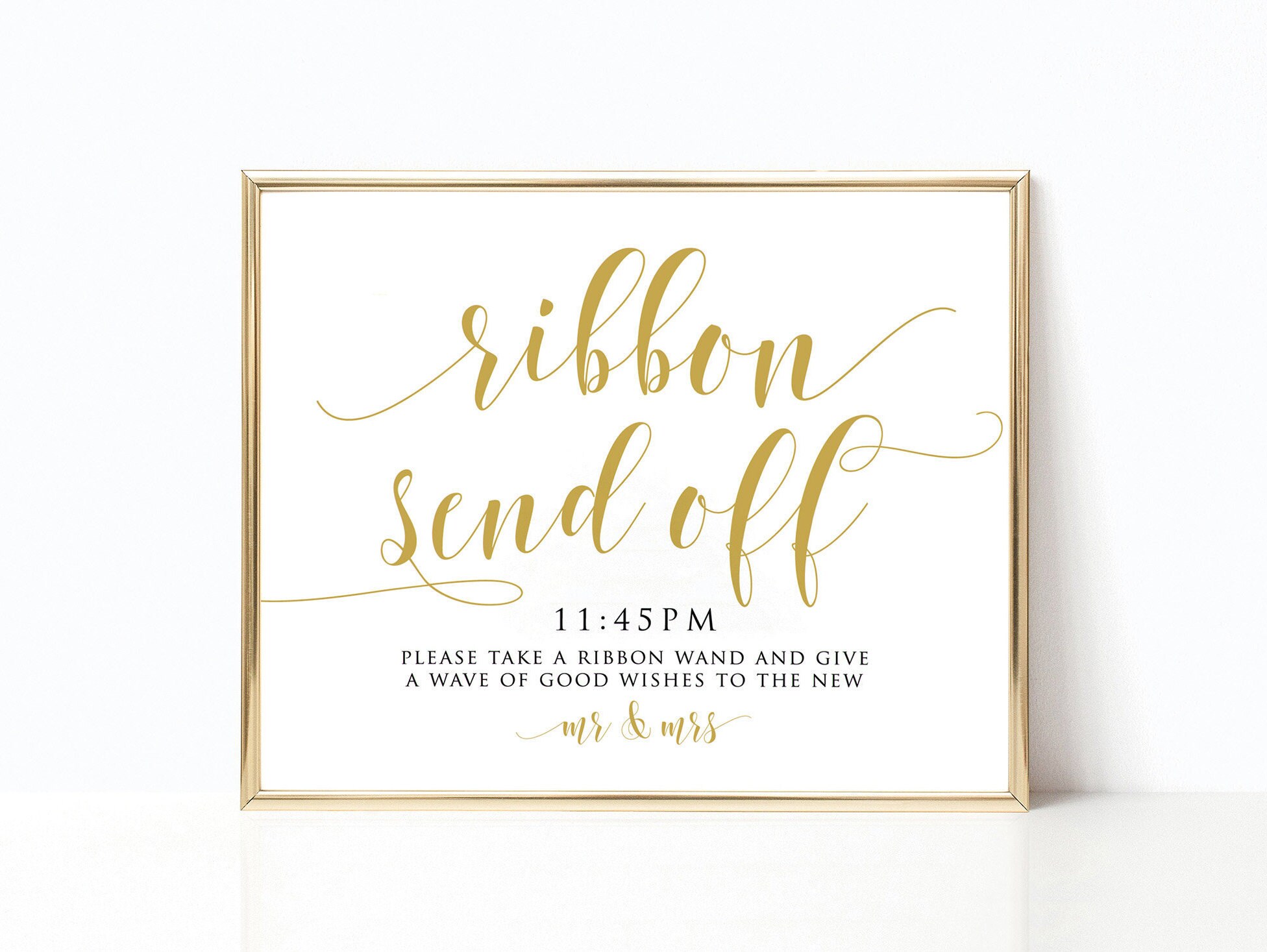 Ribbon Send Off Sign Wedding Ribbon Send Off SignSend Off | Etsy