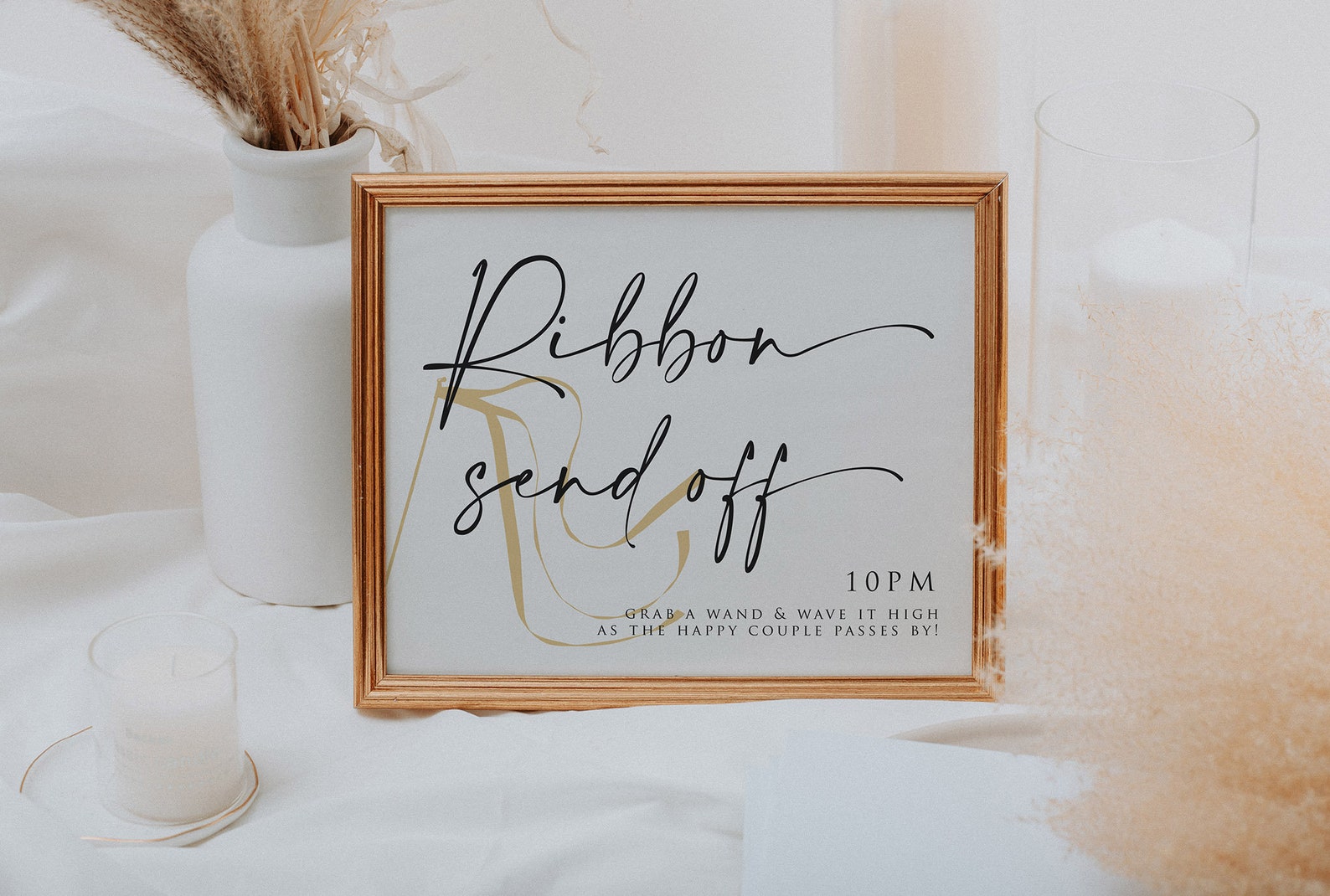 Ribbon Send off Sign Wedding Ribbon Send off Sign Send off | Etsy