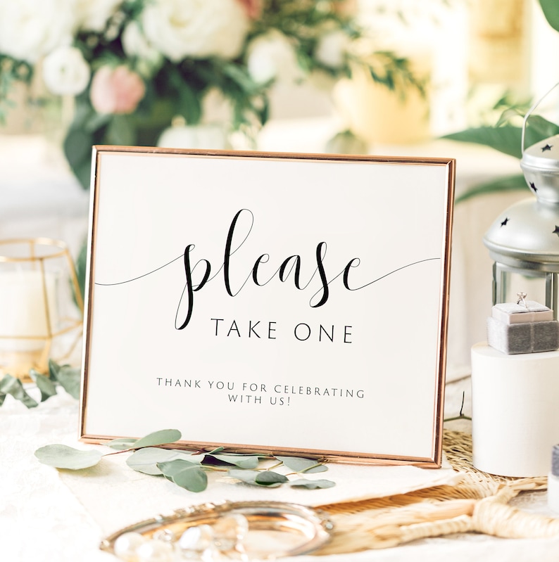 Printable Please Take One Sign Take One Sign Printable Take - Etsy