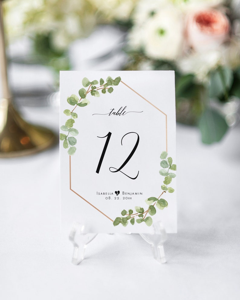 Printable Table Number Cards Table Numbers Printable Gold - Etsy