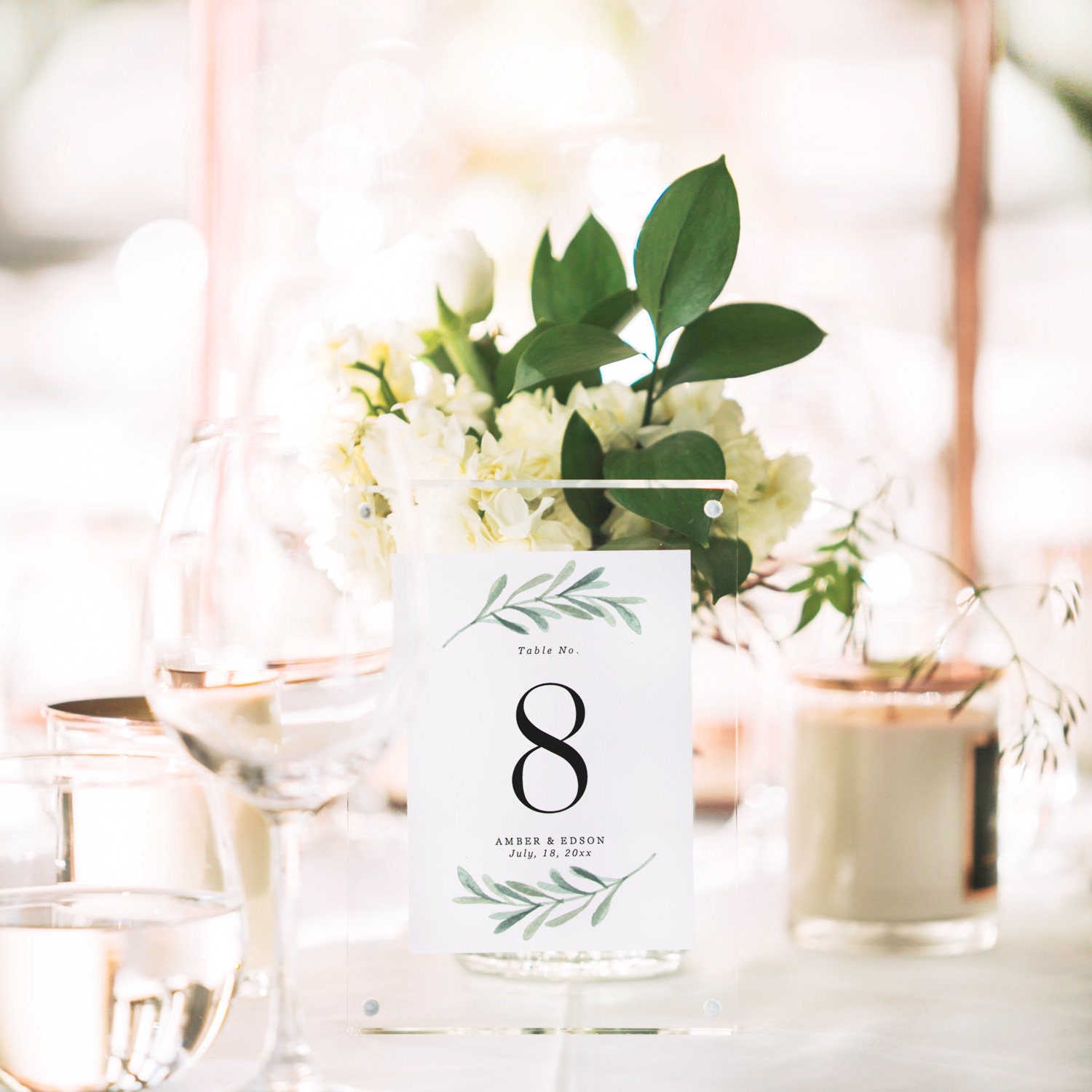 Printable Table Numbers Table Numbers Printable Table | Etsy