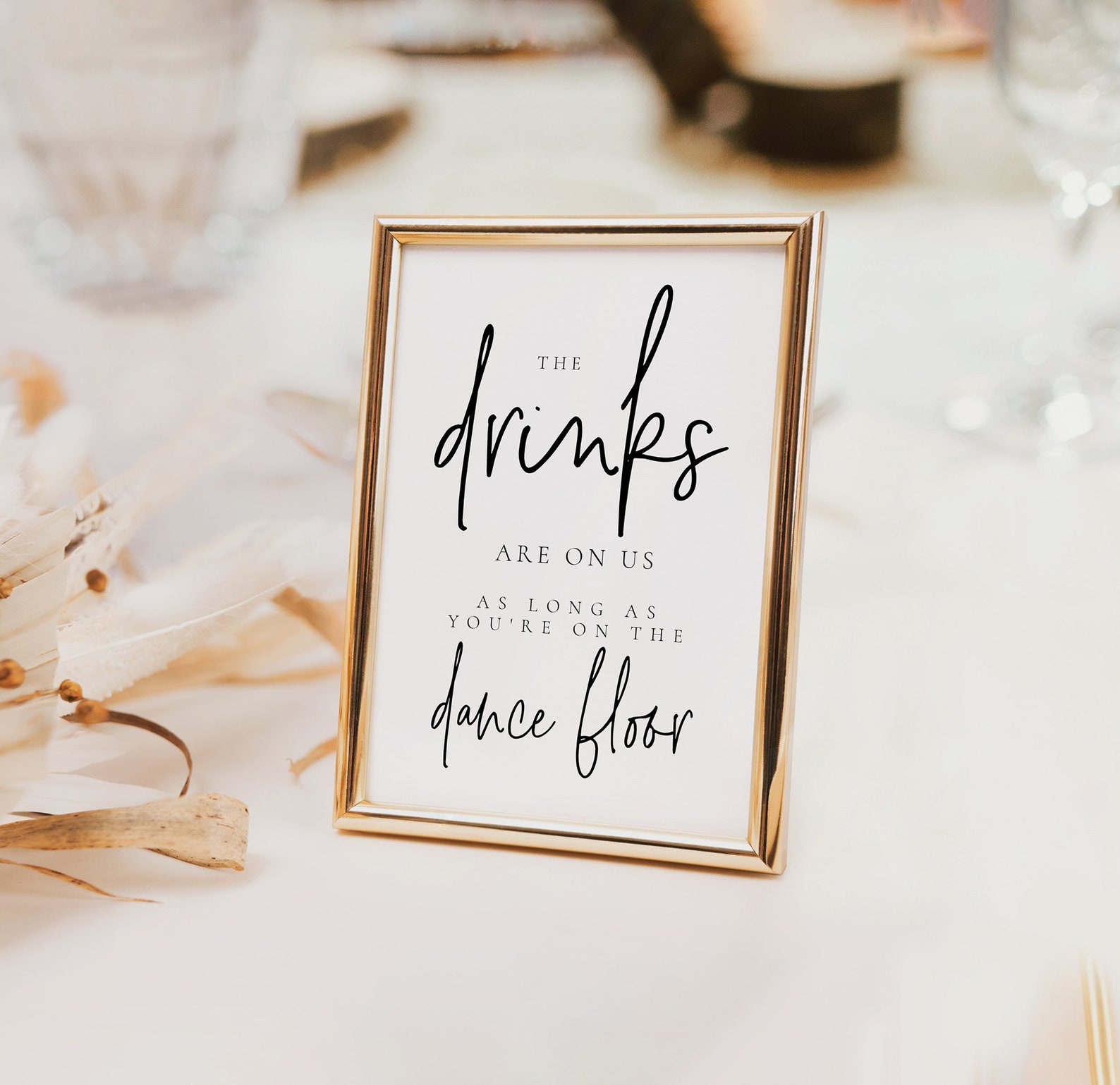 Wedding Drink Sign the Drinks Are on Us Drinks Sign Drink - Etsy