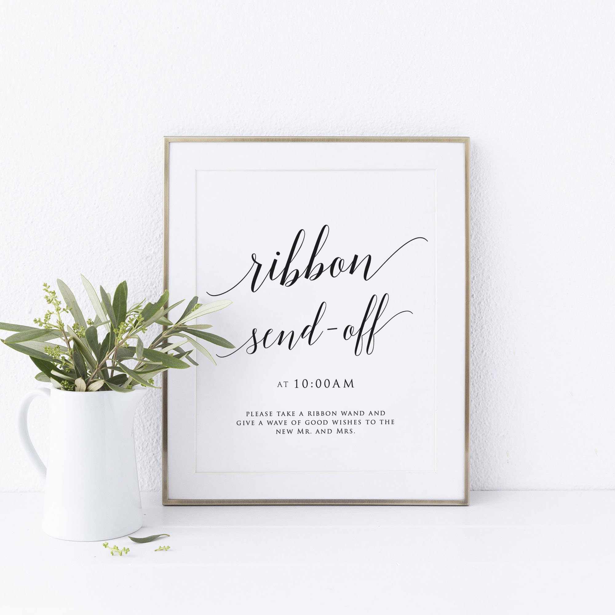 Printable Ribbon Send Off Sign Send Off Sign Send Off Ideas | Etsy