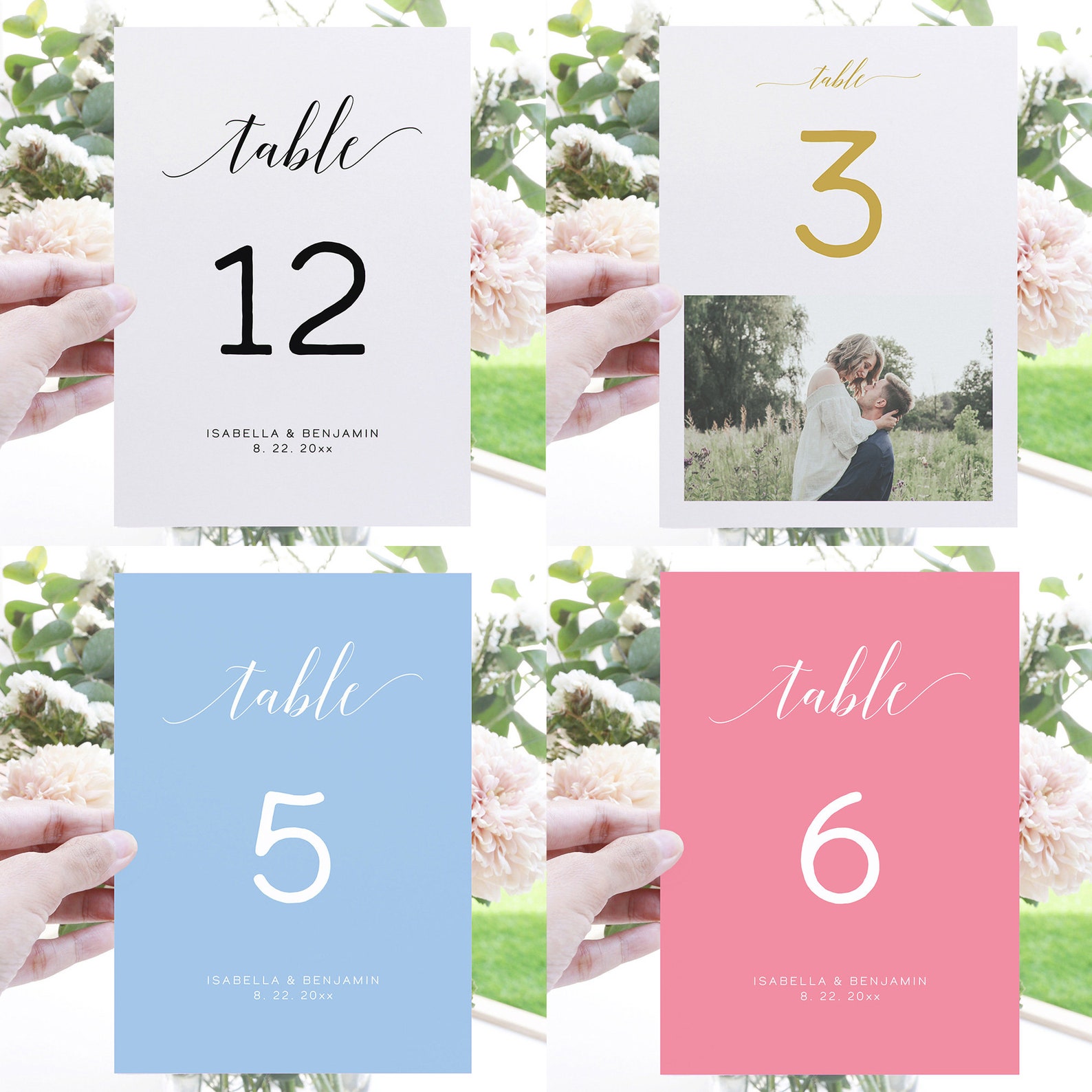 Printable Table Numbers Table Number Template Table Numbers - Etsy