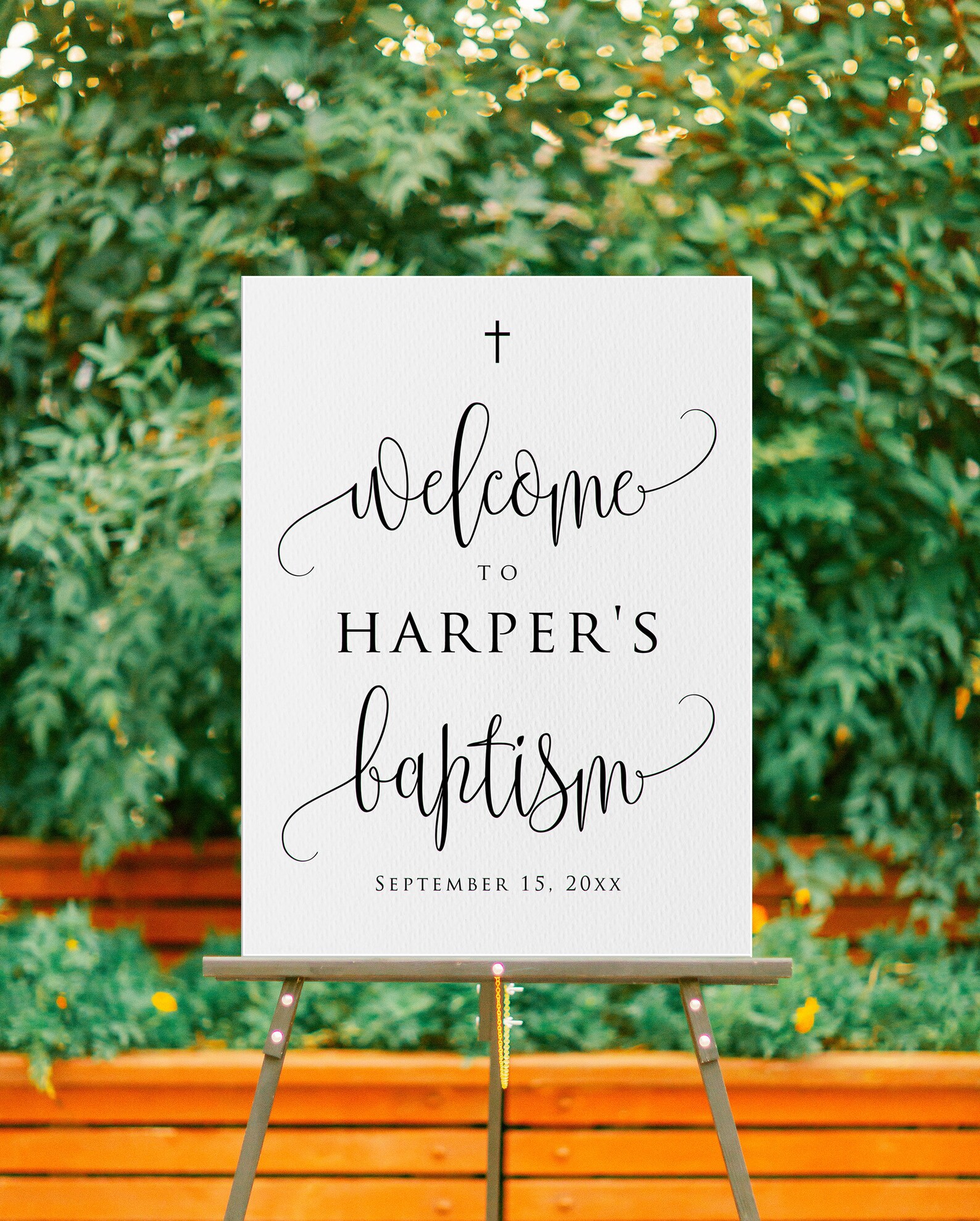 5 Sizes Baptism Welcome Sign Template Baptism Welcome Sign - Etsy
