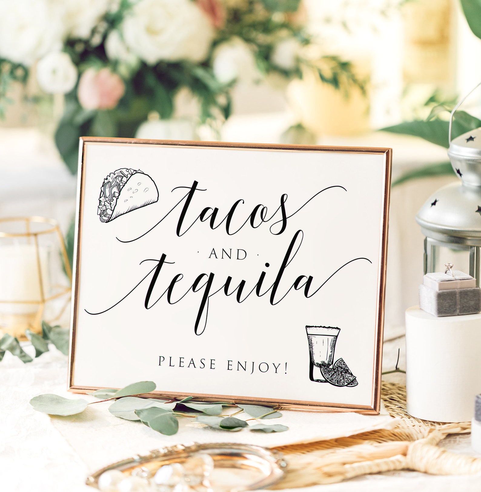 Printable Tacos and Tequila Sign Tacos and Tequila Printable - Etsy
