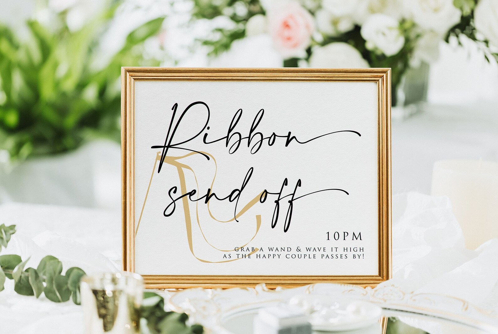 Ribbon Send off Sign Wedding Ribbon Send off Sign Send off | Etsy