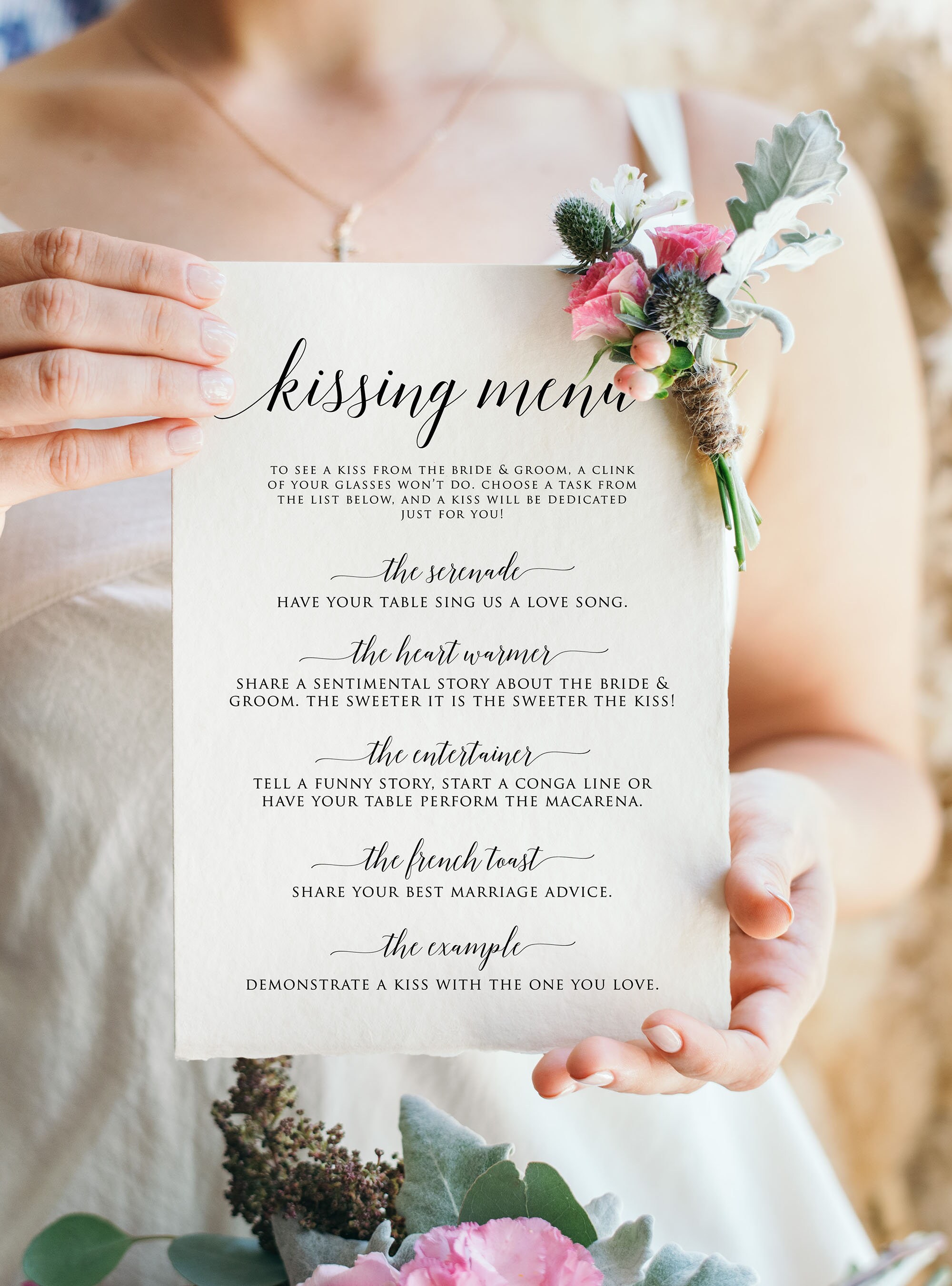 Kissing Menu Wedding Ideas Kissing Menu Printable Wedding - Etsy Canada