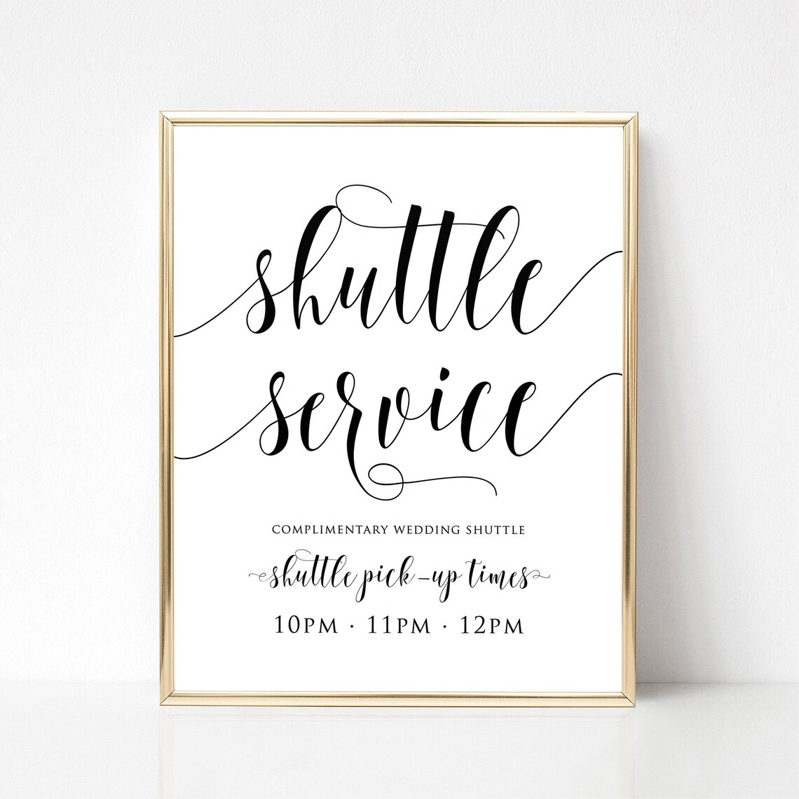 Wedding Shuttle Sign Wedding Shuttle Service Sign Shuttle - Etsy