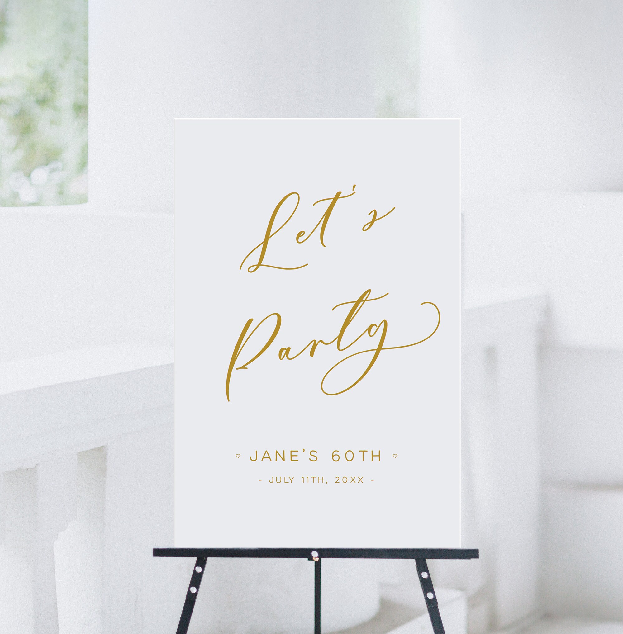 5 Sizes Birthday Party Welcome Sign Template Let's Party - Etsy Canada