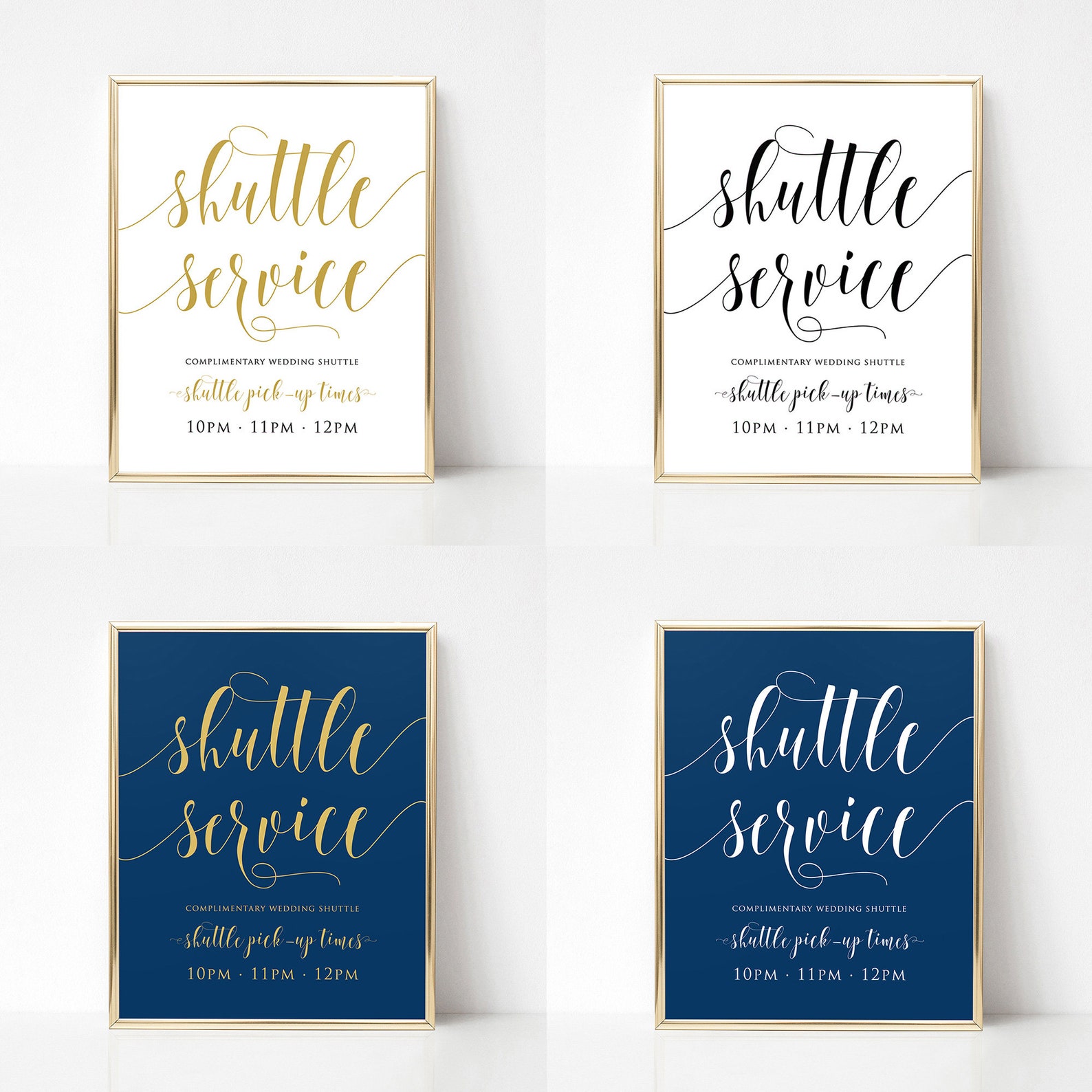 Wedding Shuttle Sign Wedding Shuttle Service Sign Shuttle - Etsy