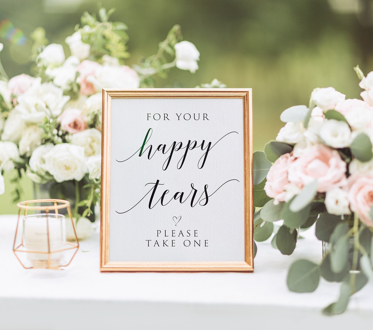 Printable for Your Happy Tears Sign for Your Happy Tears | Etsy