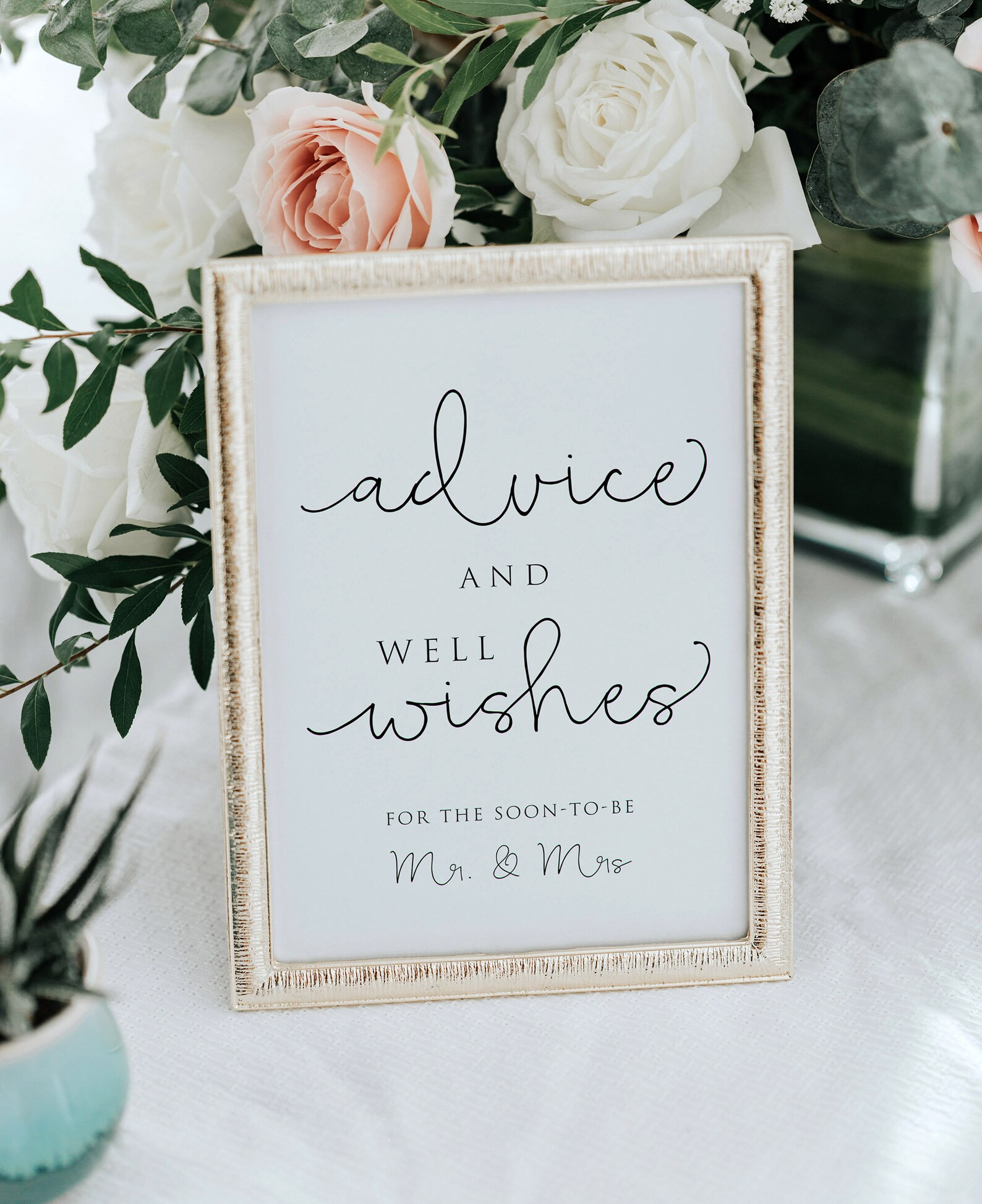 Advice and Wishes Wedding Sign Modern Wedding Sign Advice - Etsy