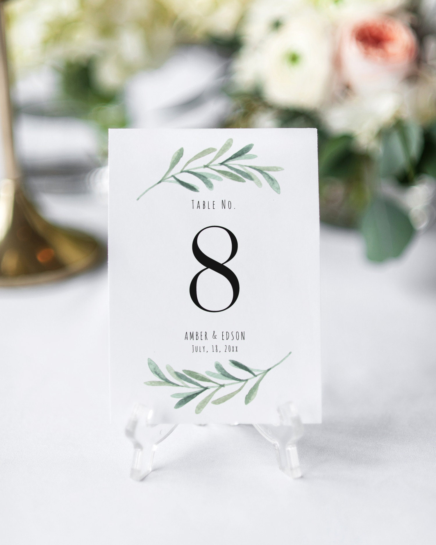 Printable Table Numbers Table Numbers Printable Table | Etsy