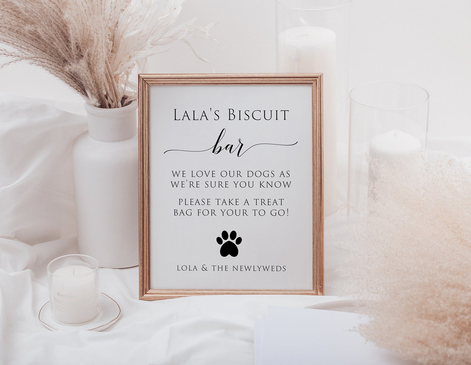 Biscuit Bar Sign Dog Treat Sign Dog Treat Wedding Favors - Etsy