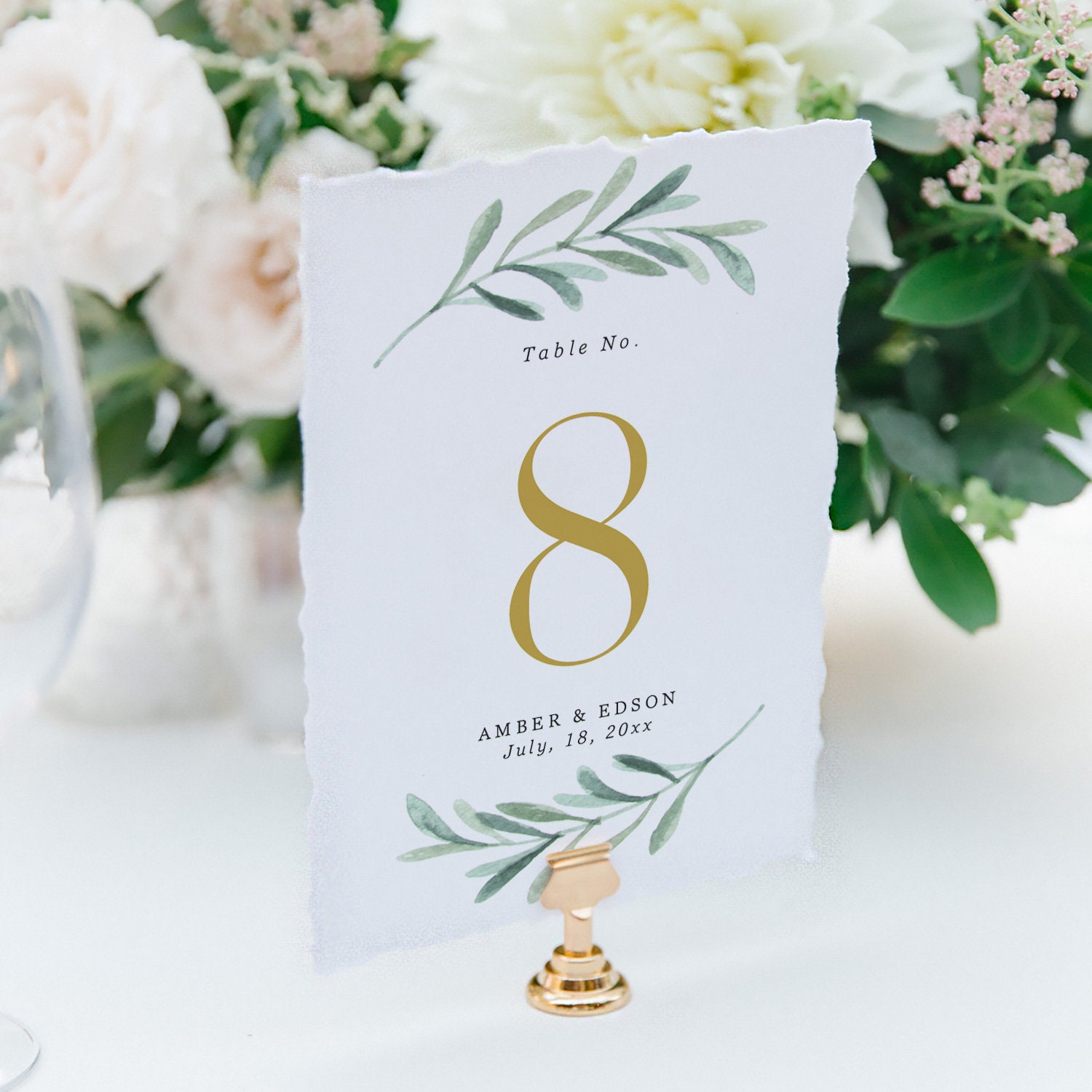 Printable Table Numbers Table Numbers Printable Table | Etsy