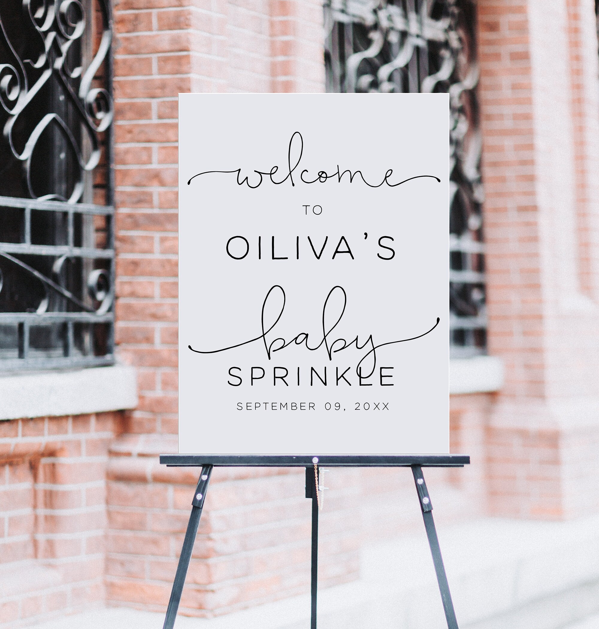 Baby Sprinkle Welcome Sign Baby Shower Welcome Sign Gender | Etsy