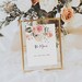 Custom Floral Menu Sign Template 5x7 8x10 Custom Sign - Etsy