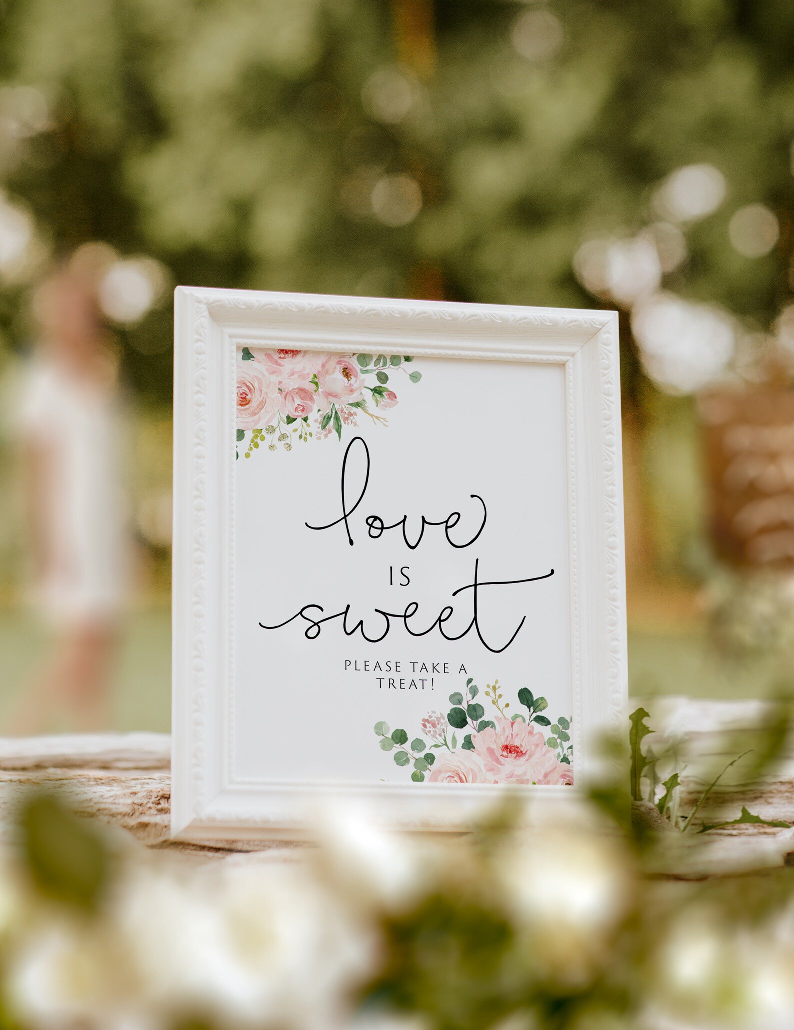 Wedding Cake Sign Birthday Cake Sign Love is Sweet Sign | Etsy