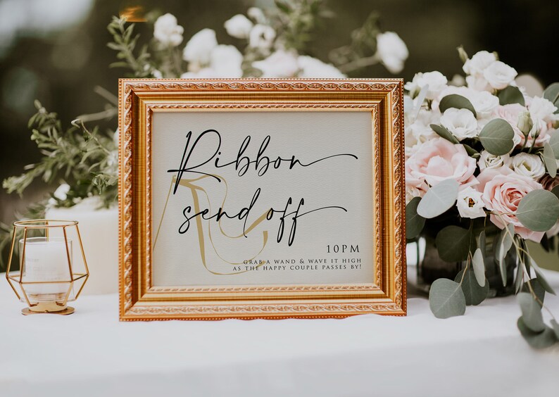 Ribbon Send off Sign Wedding Ribbon Send off Sign Send off - Etsy