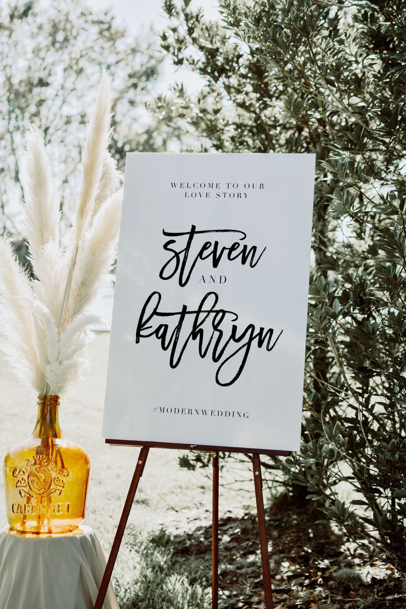 Wedding Welcome Sign Template Printable Welcome Sign - Etsy