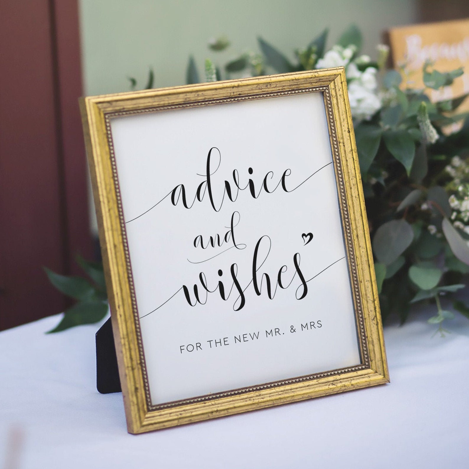 Printable Advice and Wishes Sign Advice and Wishes Advice - Etsy
