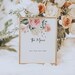 Custom Floral Menu Sign Template 5x7 8x10 Custom Sign - Etsy