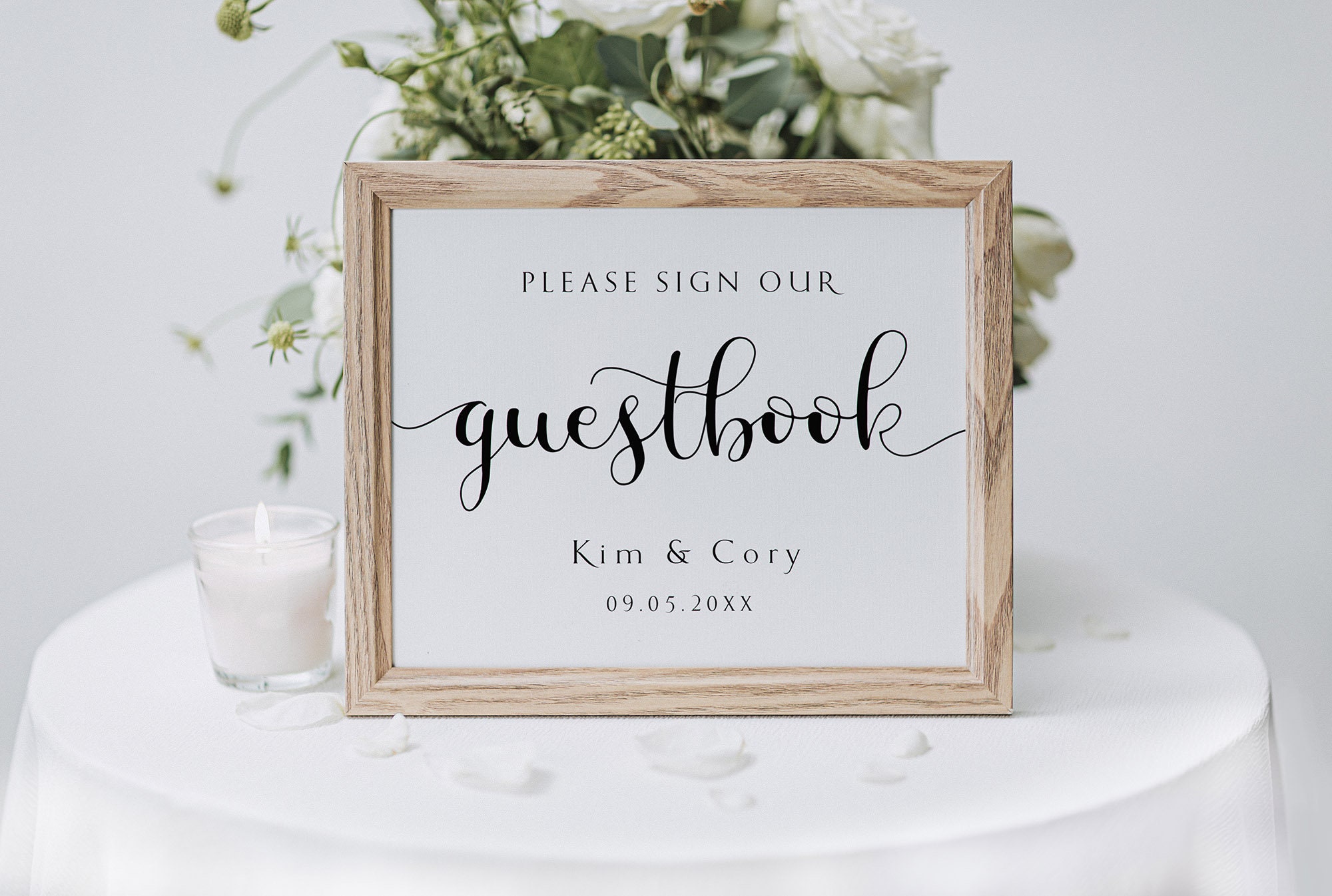 Printable Guest Book Sign Template Modern Guestbook Sign | Etsy