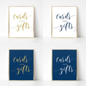Printable Cards and Gifts Sign, Editable Cards and Gifts Sign ...