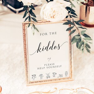 Printable for the Kiddos Sign Template Kids Wedding - Etsy Canada